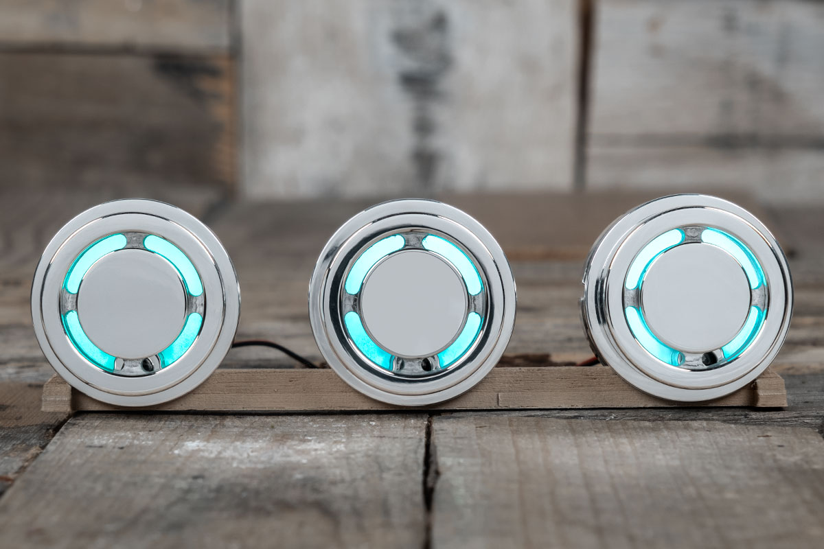 Reactor PODS with Smooth Knob Cyan LED by Restomod Air