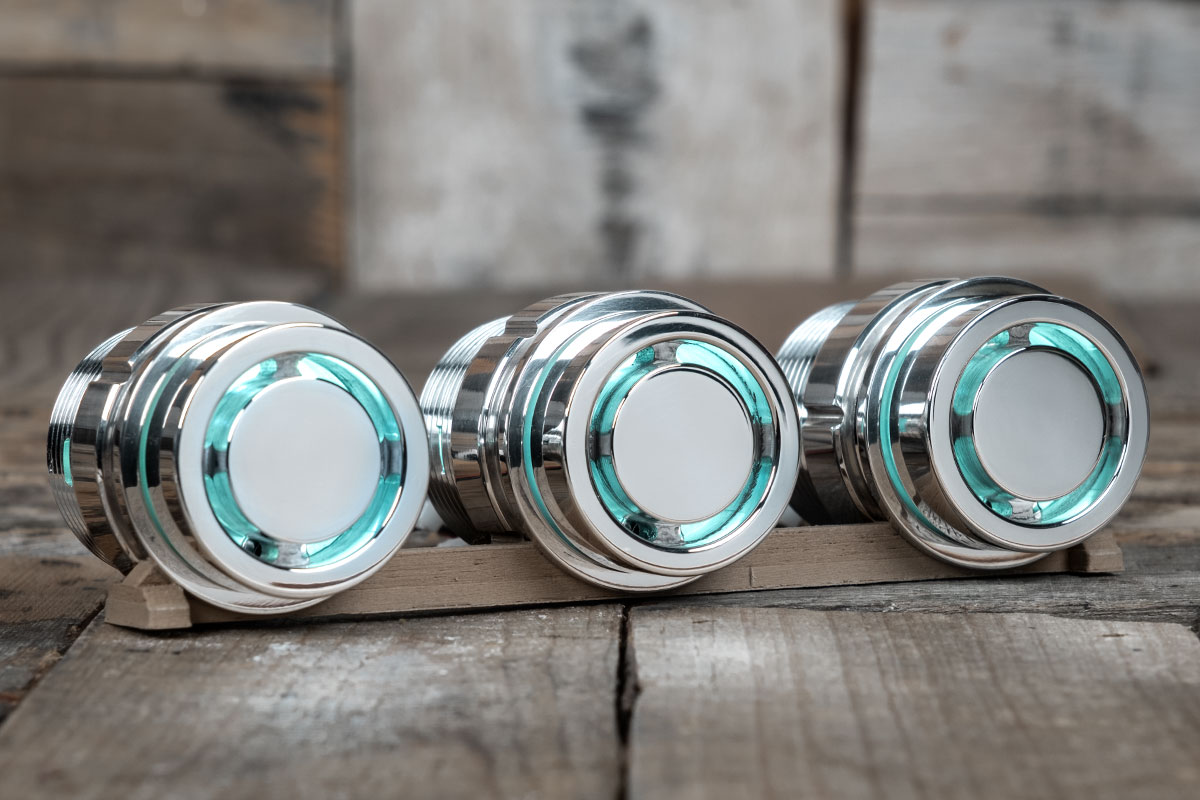 Reactor PODS with Smooth Knob Cyan LED by Restomod Air
