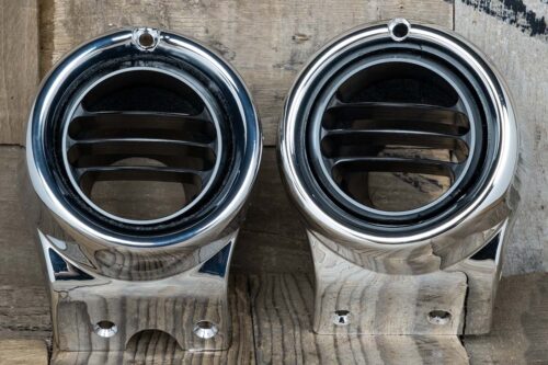 67-72 Chevy Truck Billet Aluminum Tres A/C Vents w/ Chrome Bezel ...