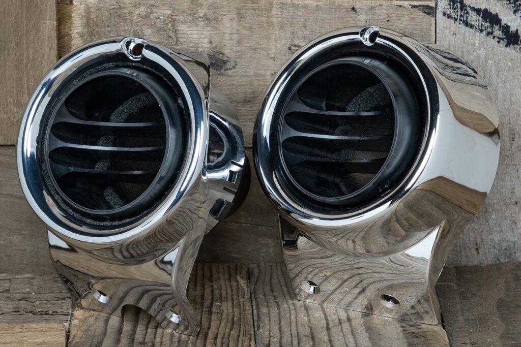 67-72 Chevy Truck Billet Aluminum Tres A/C Vents w/ Chrome Bezel ...
