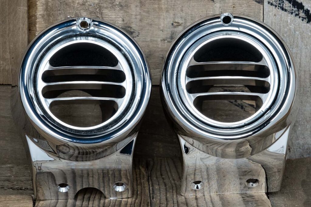 67-72 Chevy Truck Billet Aluminum Tres A/C Vents w/ Chrome Bezel ...