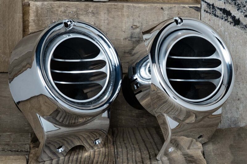 67-72 Chevy Truck Billet Aluminum Tres A/C Vents w/ Chrome Bezel ...