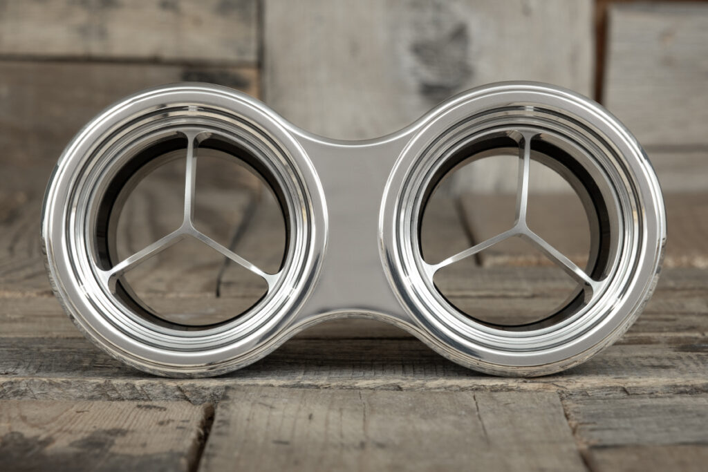 NUK Dual Deep Dish Triple Vane Billet Aluminum A/C Vent by Restomod Air