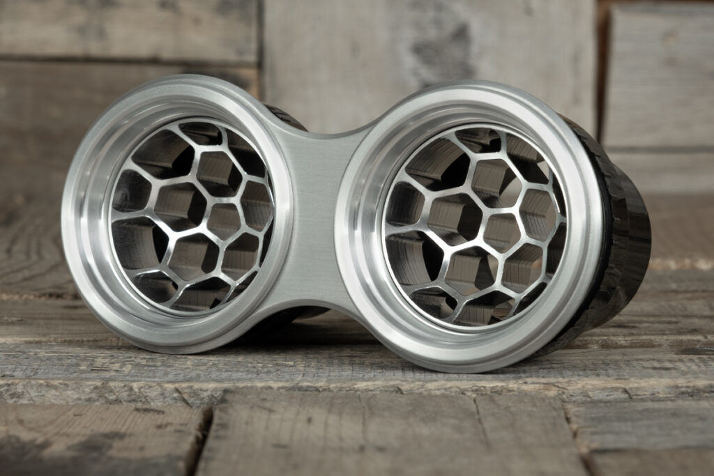 NUK Dual Deep Dish Helix Vane Billet Aluminum A/C Vent by Restomod Air