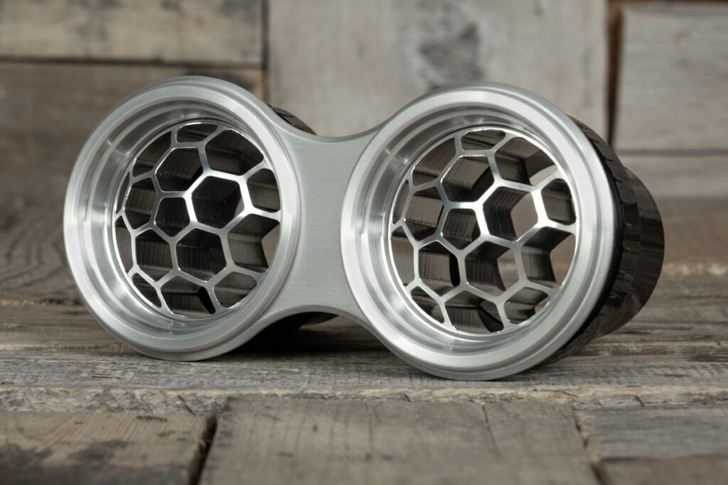 NUK Dual Deep Dish Helix Vane Billet Aluminum A/C Vent by Restomod Air