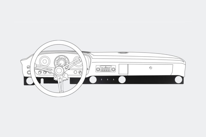 1961-66 Ford Truck Underdash Panel by Restomod Air
